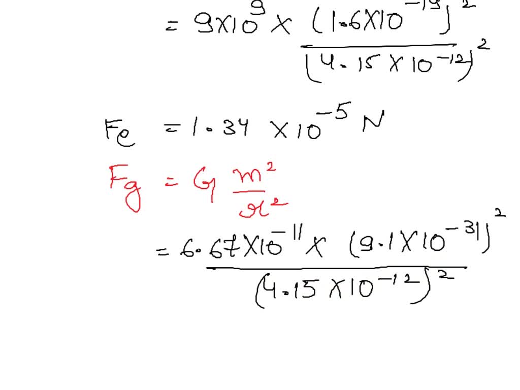 SOLVED: Compare the magnitude of the electromagnetic and gravitational ...