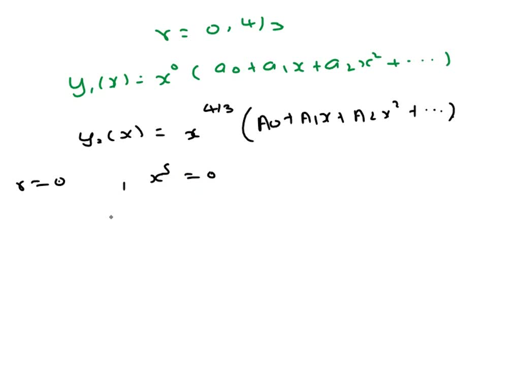 SOLVED: The point x = 0 is a regular singular point of the given ...