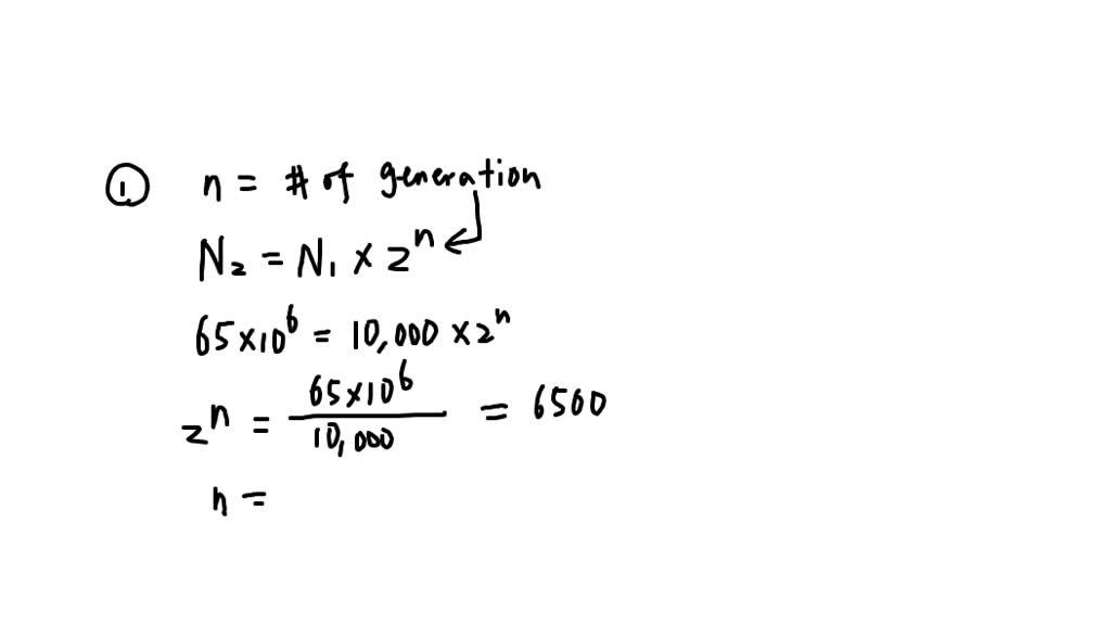 SOLVED: Calculate generate time using the correct formula (first lecture after the exam)for the ...