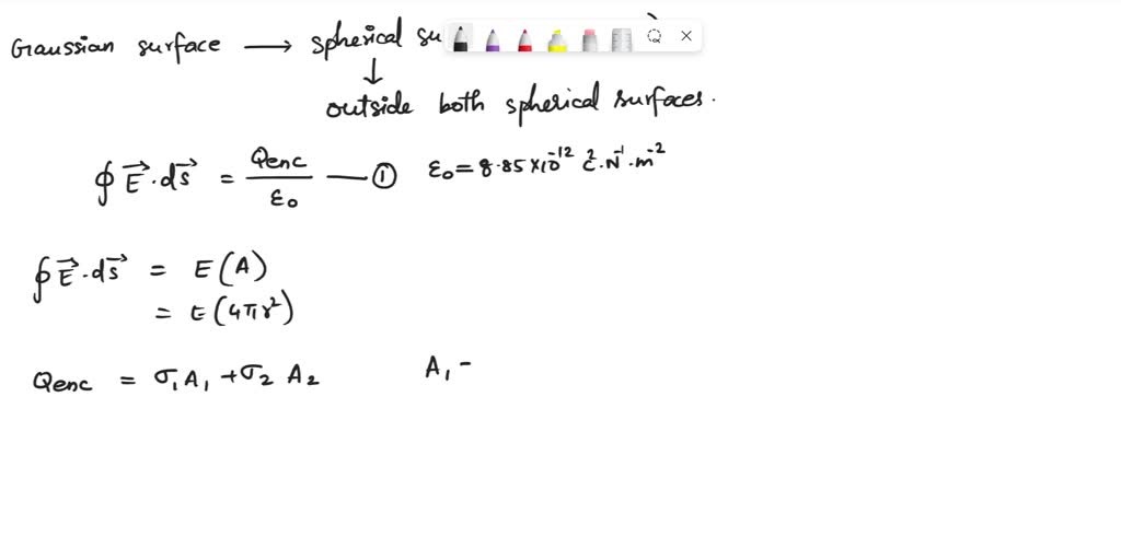 SOLVED: Charge of uniform density (40 pC/m2) is distributed on a ...