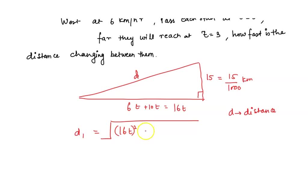 SOLVED: 34. Two parallel paths 15 m apart run east-west through the ...