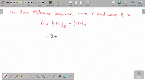 7763 determine the optical path difference for the two waves...