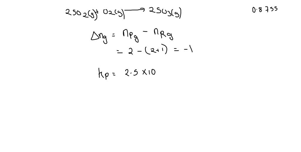 Solved The Equilibrium Constant Kc For The Reaction Below Is 0 10 At