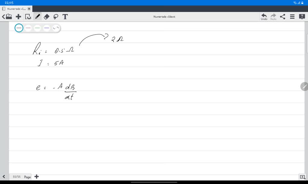 SOLVED: A stationary conducting loop with an internal resistance of 0.5 ...
