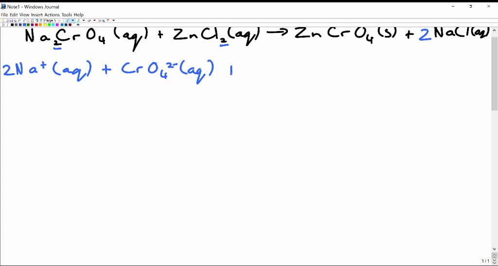 SOLVED: Consider the reaction that occurs between aqueous solutions of ...