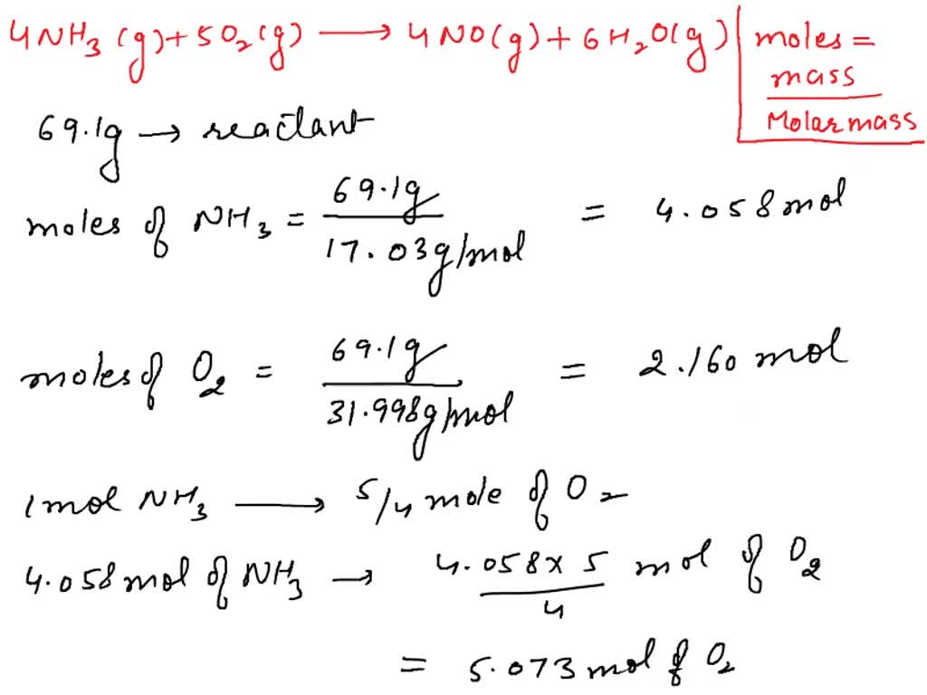 SOLVED: The Ostwald process is used commercially to produce nitric acid ...