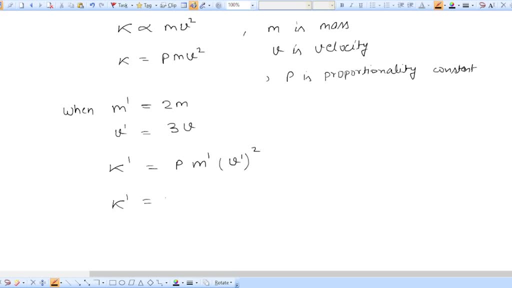 SOLVED: The kinetic energy of an object varies jointly with its mass ...