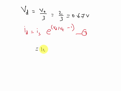 2 Exponential Model of a Diode Consider the circuit shown...