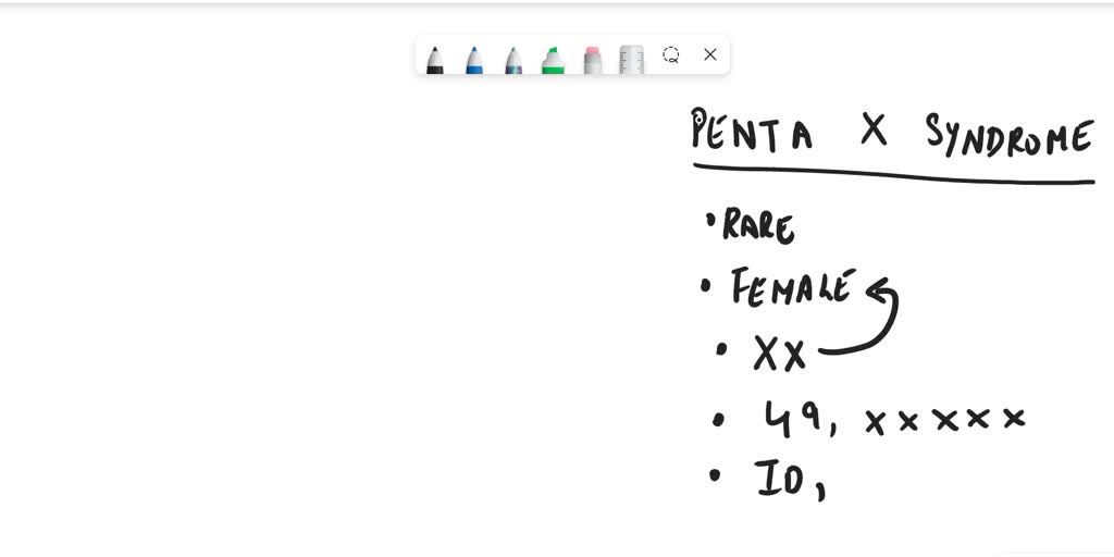 SOLVED: A female with the karyotype (49,XXXXX) would have how many ...