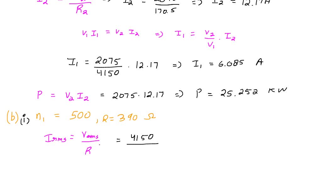 SOLVED: A. Consider a step-down transformer with 15 turns in the primary and 6 turns in the ...