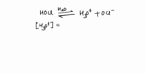 Calculate the ph of a 72m kocl solution at 25c the ka hocl...