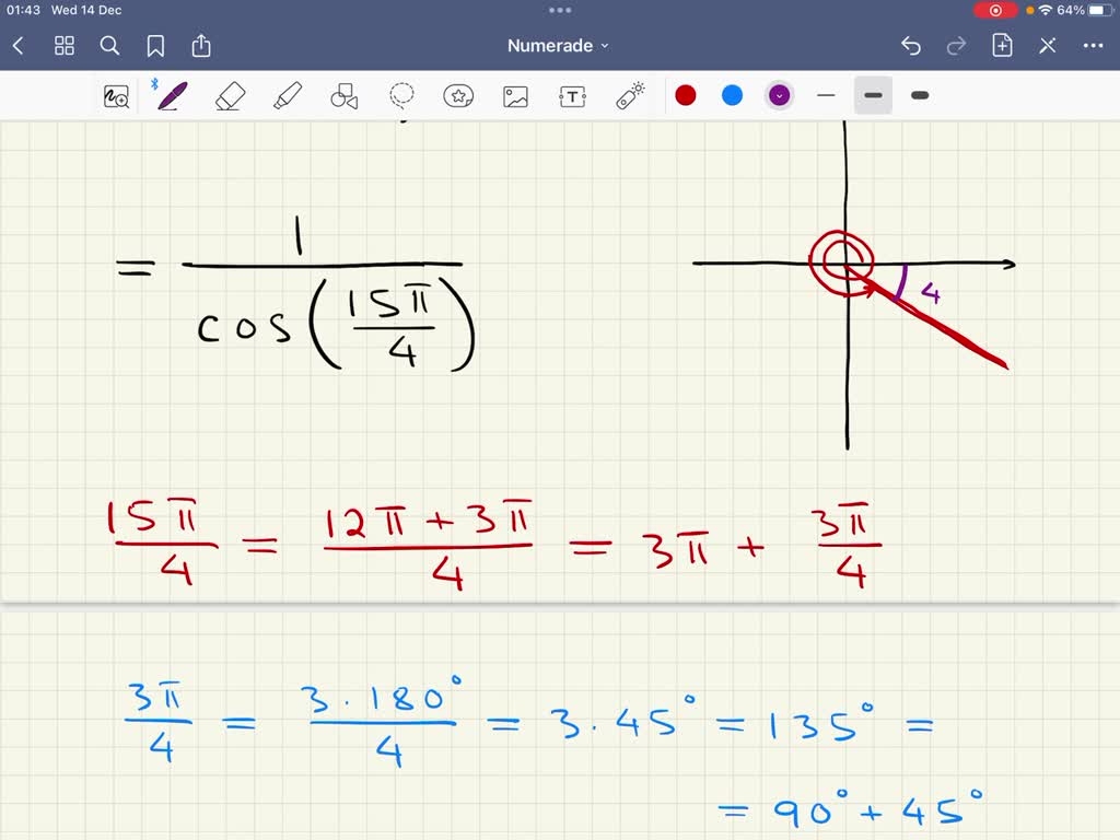 SOLVED Use Reference Angles To Evaluate Sec 15 4 What Is The SOLVED Use Reference Angles To Evaluate Sec 15 4 What Is The