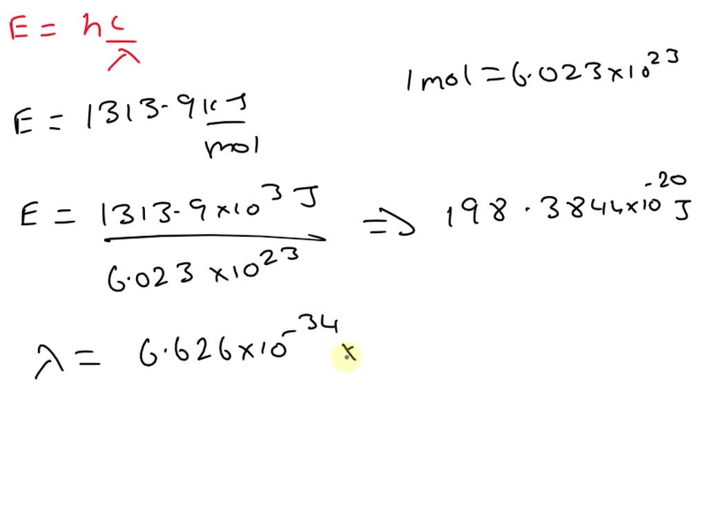 SOLVED: The ionization energy of oxygen is 1313.9 kJ/mol: 1 Calculate ...