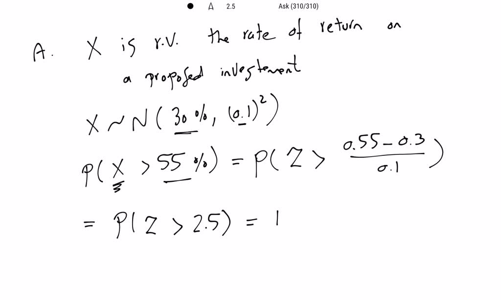 Please show all workings Question 8 10 marks A company's share return ...