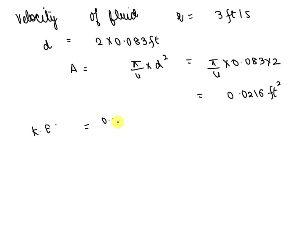 SOLVED: What is flowing through a 2-inch diameter pipe with a velocity ...