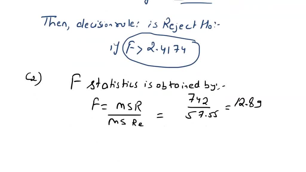 The Following Regression Output Was Obtained From A Study Of