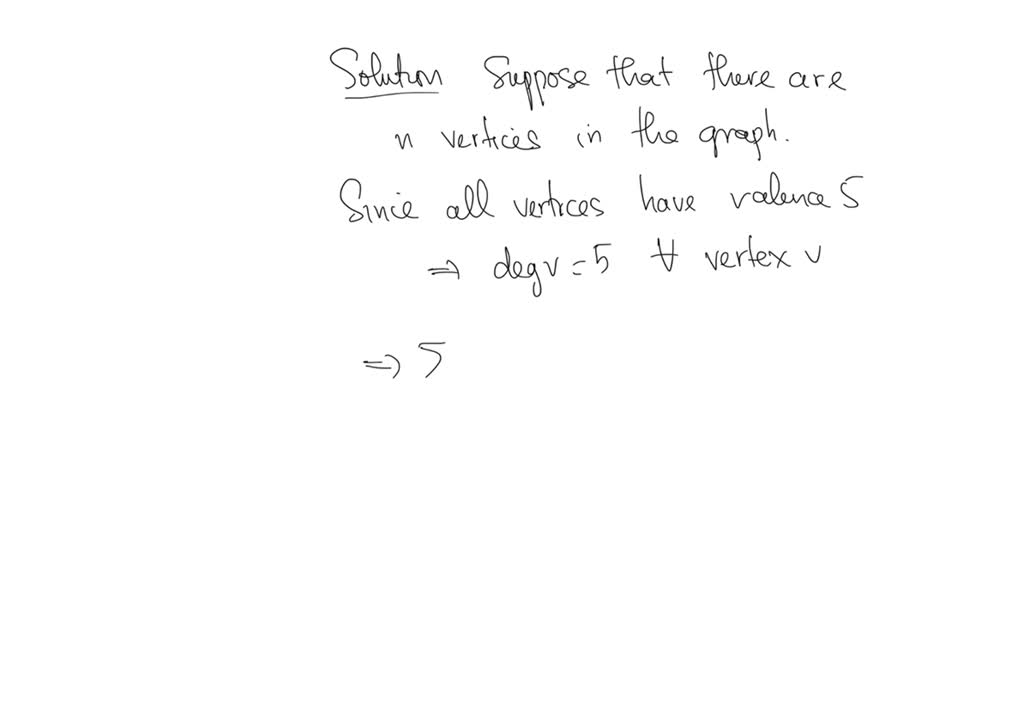 SOLVED: a graph has 20 edges and all of the vertices of the graph have ...