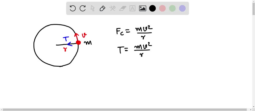 SOLVED: A ball attached to the end of a string is swung around in a circular path of radius Ii ...