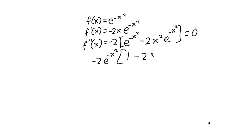 SOLVED: Determine the intervals of concavity and the inflection points ...