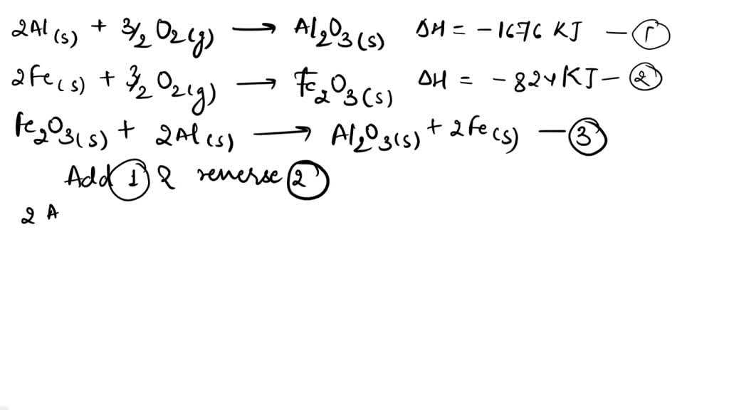 SOLVED: Use the reaction below to answer the question that follows. a ...