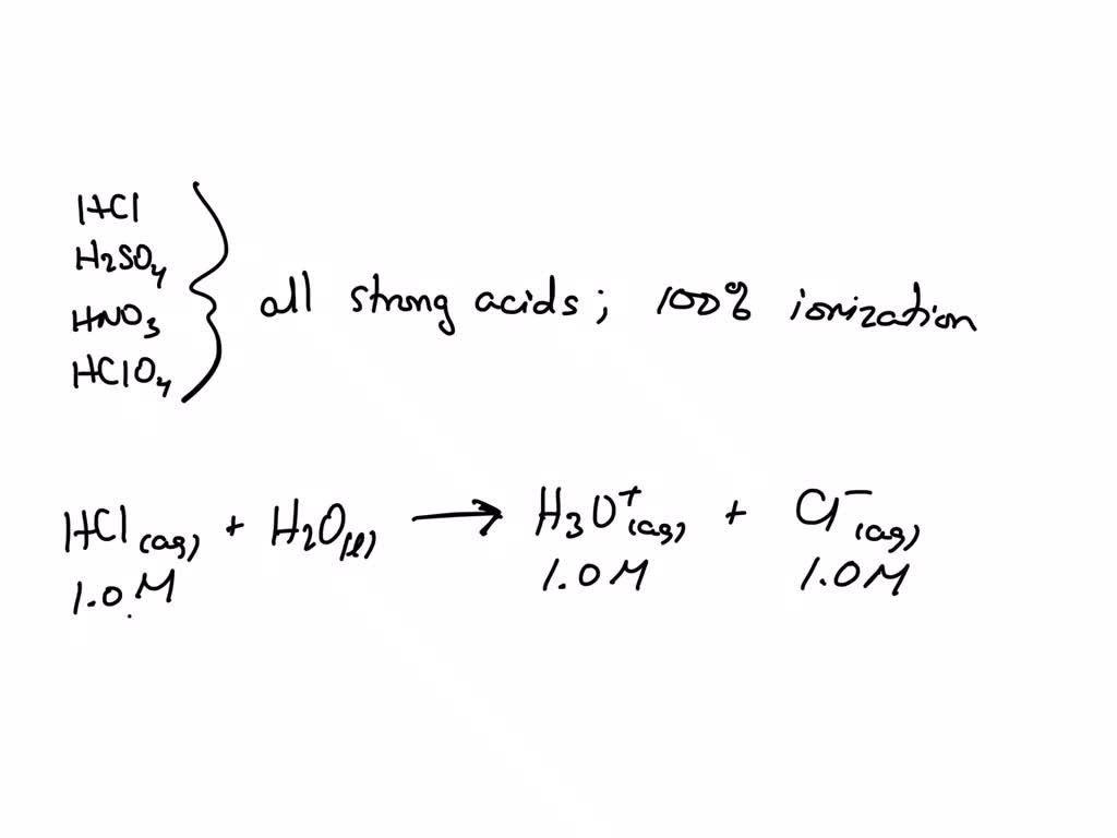 SOLVED: As a consequence of the "leveling effect," the strongest acid ...
