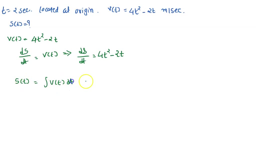SOLVED: 1 point) Suppose that a particle moves along an s- axis.Using ds/dt for the first ...