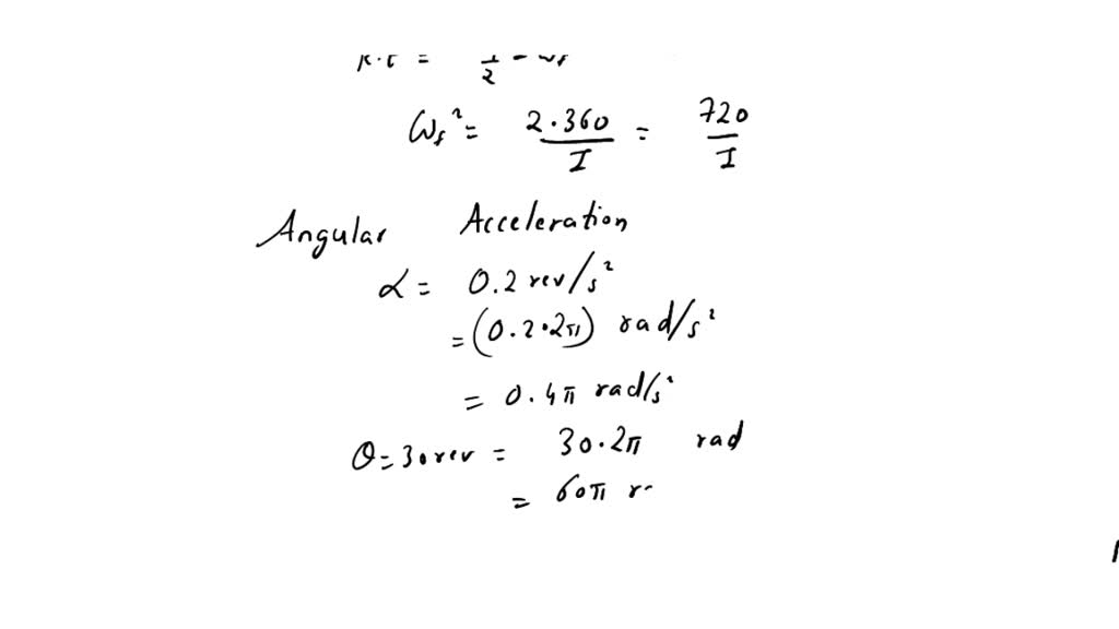 SOLVED: You are designing a flywheel. It is to start from rest and then ...