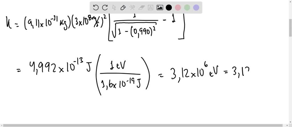 SOLVED: 5. Find the relative difference between the classical KE and ...