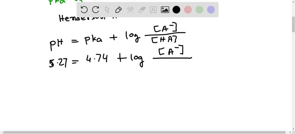 SOLVED: An acetic acid buffer solution is required to have a pH of 5.27. You have a solution ...
