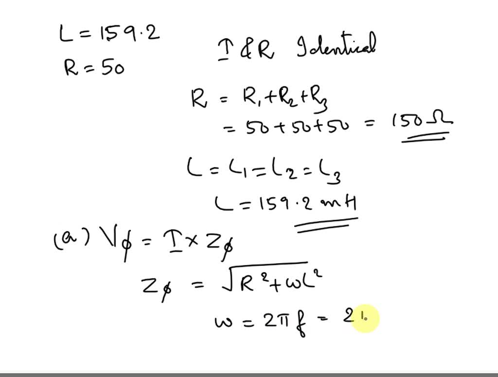 A star-connected load consists of three identical coils, each of ...