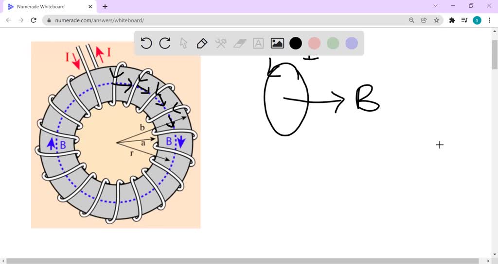 SOLVED: A toroid is a solenoid-like coil bent into a circle (Fig. 26.51 ...