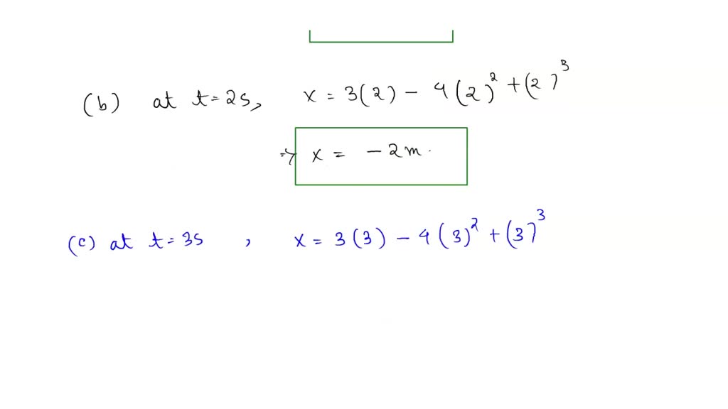 Solved Soru 3 The Position Of An Object Moving Along An X Axis Is