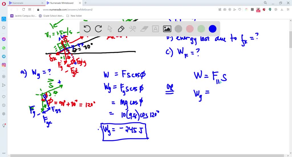 SOLVED: A worker pushes a bench of inertia 45 kg up a ramp that makes a ...