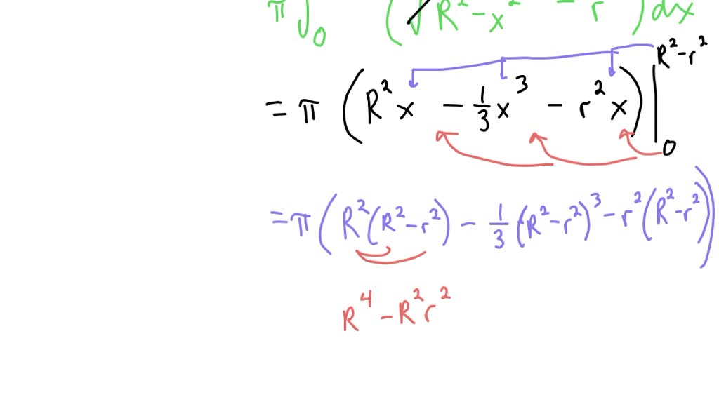 SOLVED: A "bead" is formed by removing a cylinder of radius r from the center of a sphere of ...