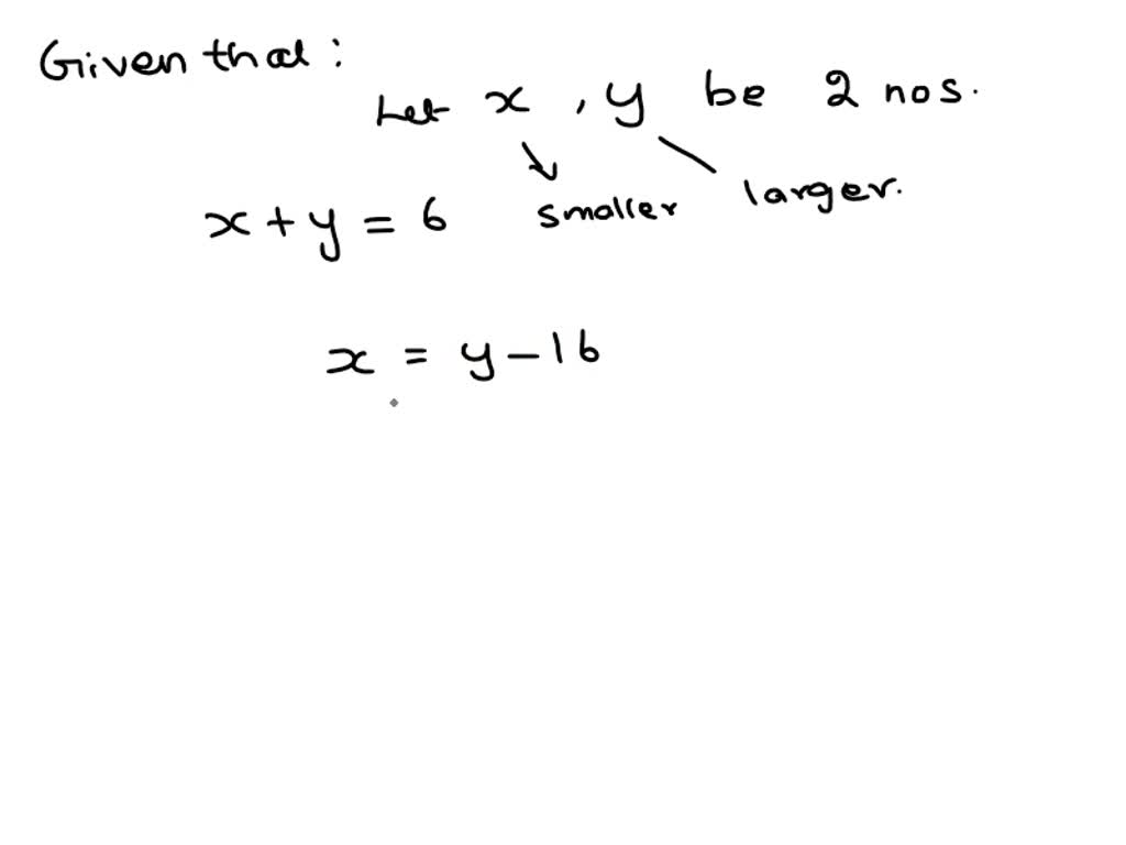SOLVED: The sum of three numbers is 61. The difference of the largest ...