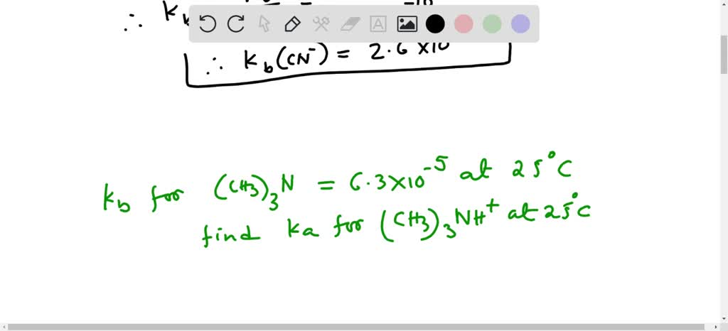 SOLVED: Given that Ka for HCN is 6.2 X 10-10 at 25 %C, what is the ...