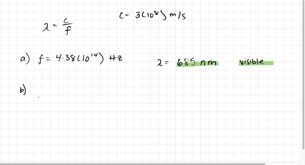 SOLVED: Calculate the wavelength of the electromagentic waves with the ...