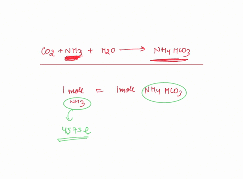 If 635wt is the conversion of co2 in reaction of ammonium...