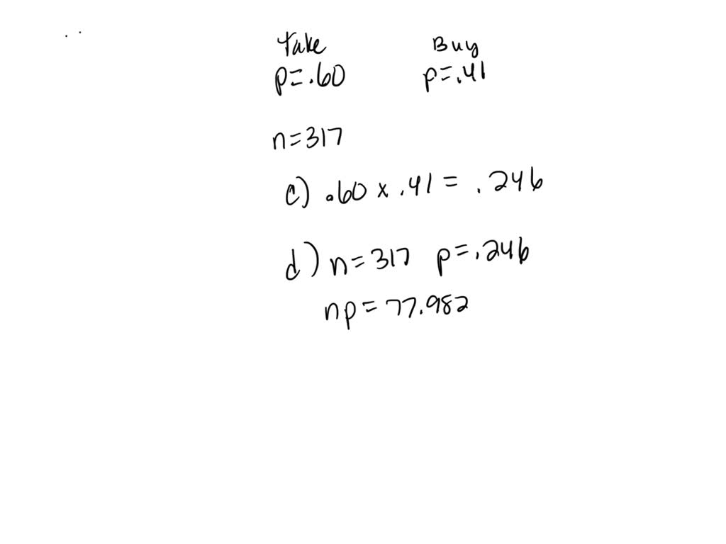 SOLVED: In the following problem, check that it is appropriate to use the normal approximation ...