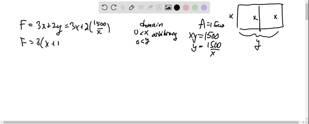 SOLVED: An rectangular plot of land that contains 1500 square meters ...