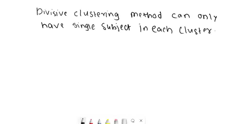 SOLVED: Question 6 0/10 pts Solve the problem Divisive clustering ...