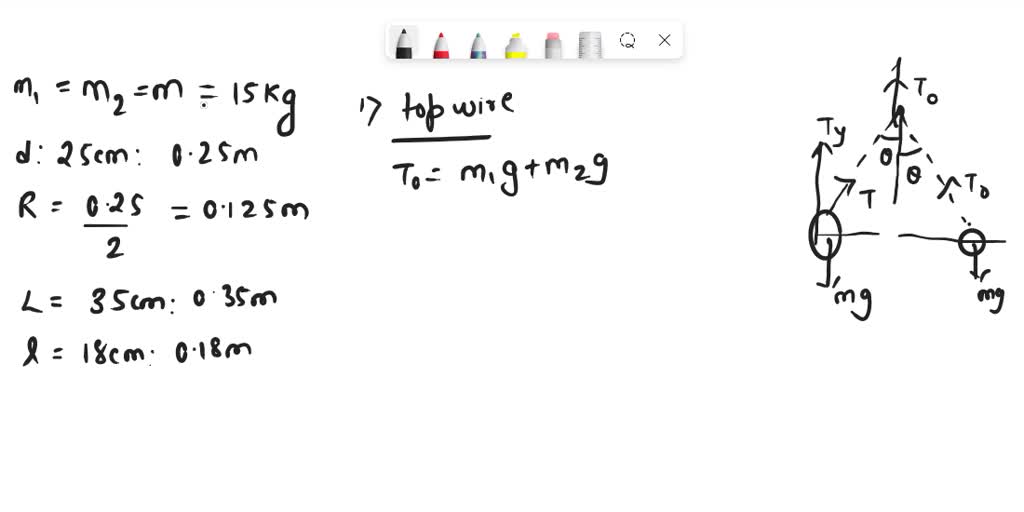 SOLVED: Two identical 15.0-kg balls, each 25.0 cm in diameter, are ...