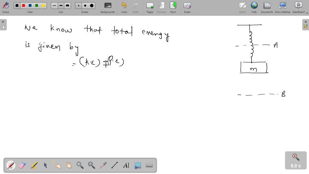 SOLVED: An object is attached to a vertical spring and bobs up and down ...