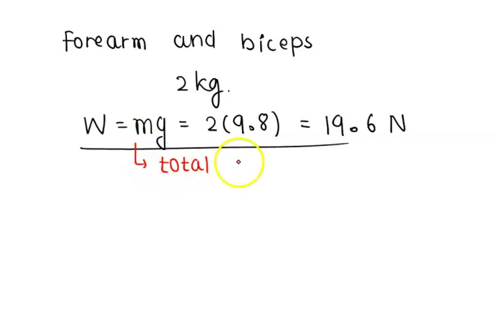 SOLVED: load of & lb with one arm held as shown: Determine the force Fu ...