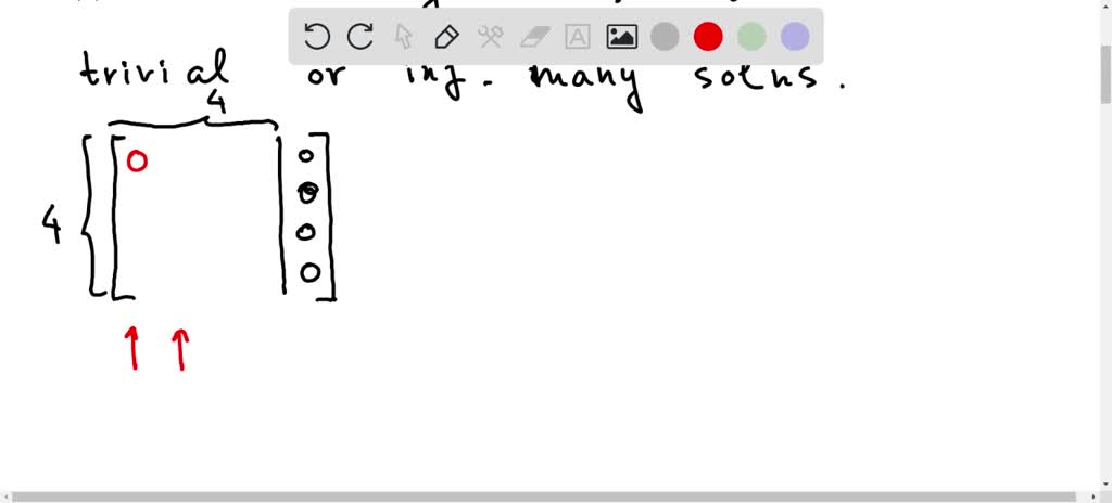 SOLVED: QUESTION 3 If A is a 4x4 matrix with 3 pivots, then Ax=0 a. may ...