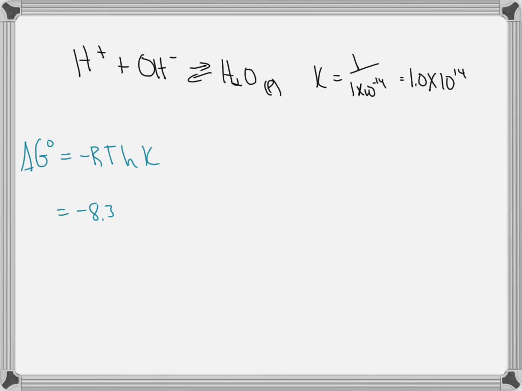 SOLVED: The value for the equilibrium constant for the following ...