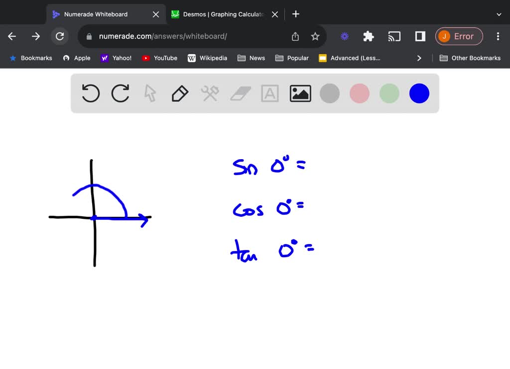 SOLVED: Draw the following angle in standard position. 0° Find a point ...