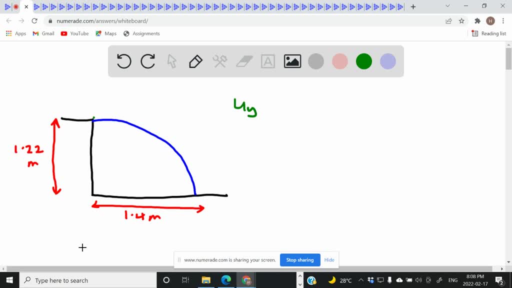 SOLVED: 3. An object slides across a horizontal surface that is 1.22 m ...