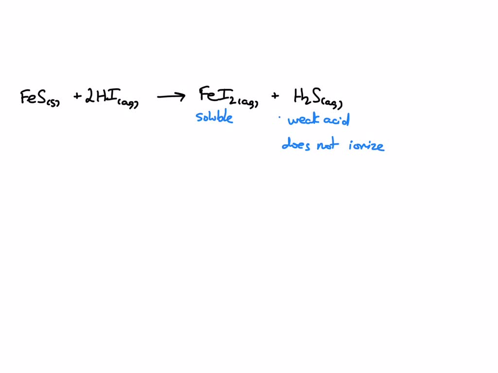 SOLVED: Explain why the CuS is insoluble in aqueous HCl (compare KSP ...