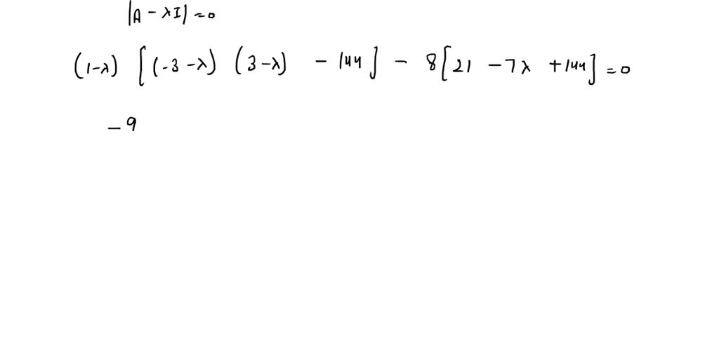 Solved By Using The Matrix In Question Find The Smallest Eigenvalue And The Corresponding